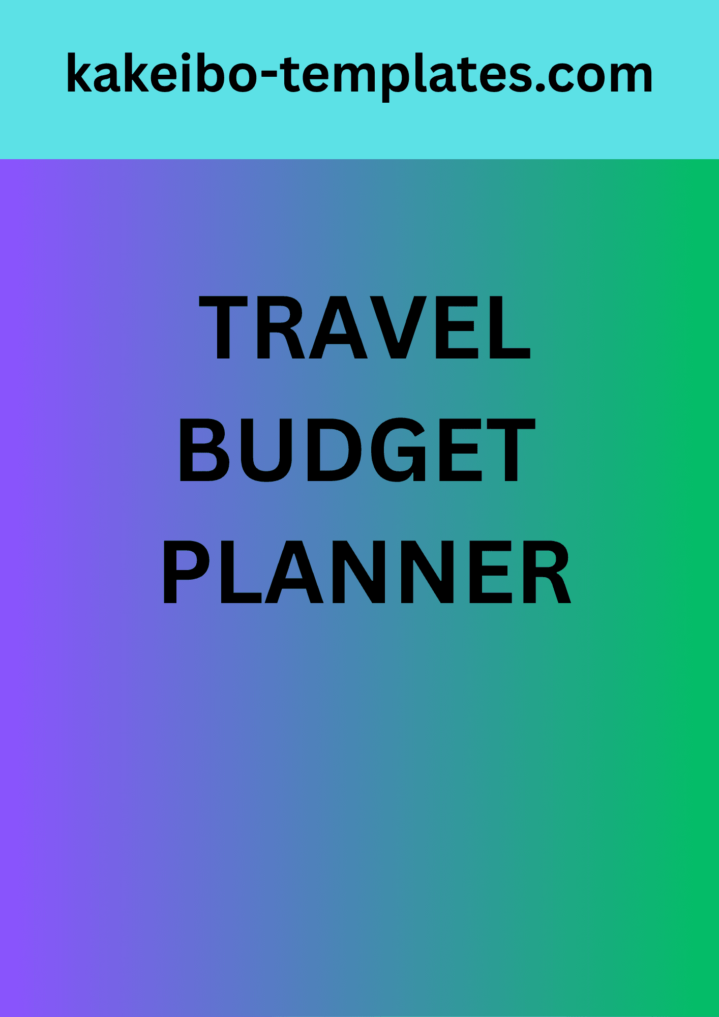 Free Budget Templates 2026 - PDF, Excel & Printable Planners | Kakeibo ...